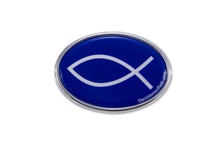 Emblem of Faith - Blue & Silver Ichthys - Invicta Ministries of ...